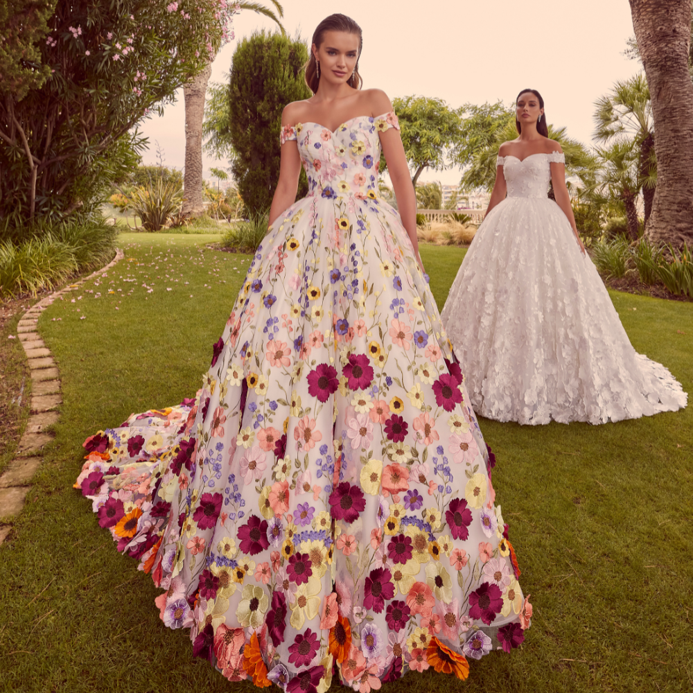 Beautiful Colorful Wedding Dresses